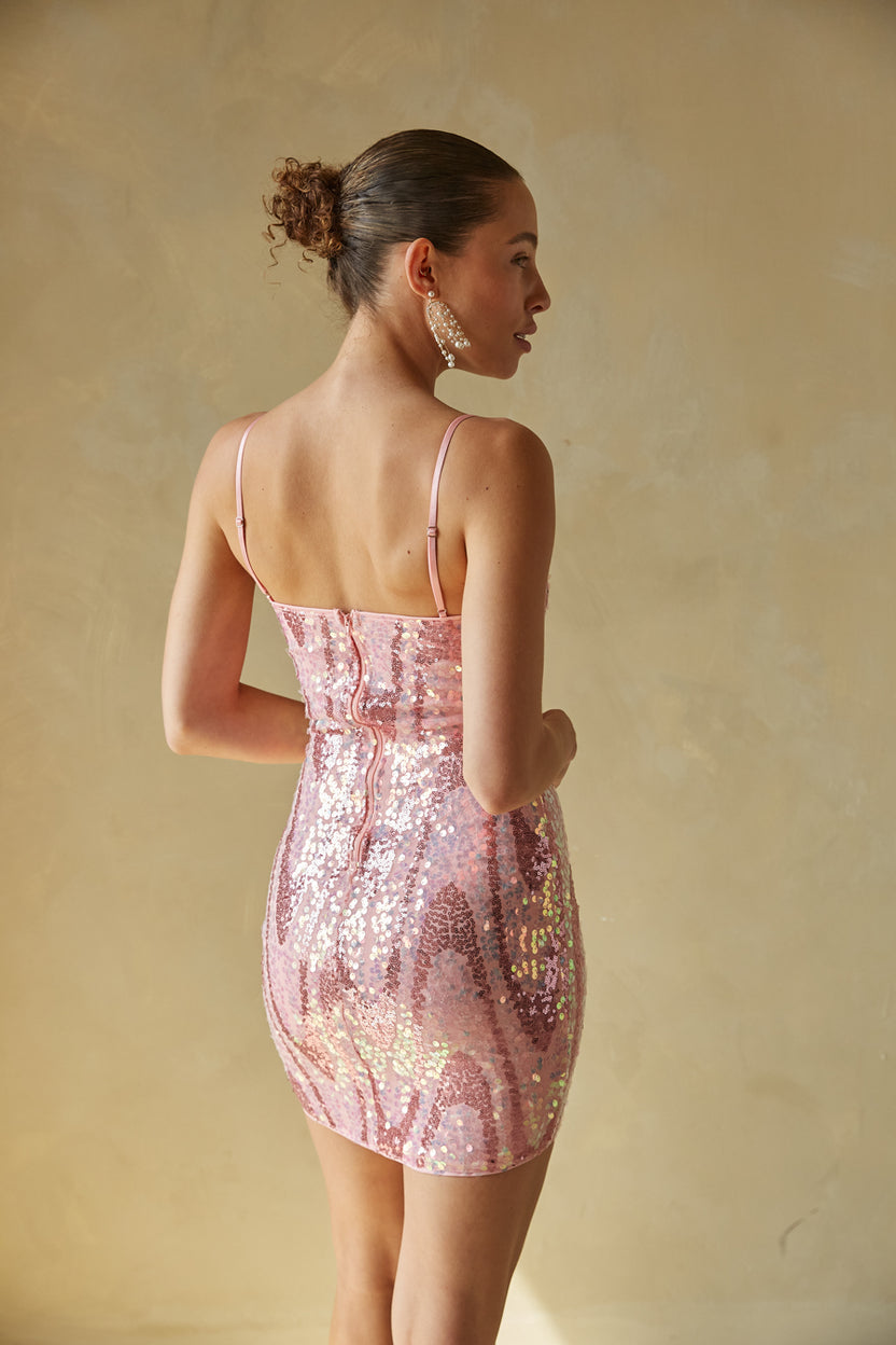 Celestine Sequin Bodycon Mini Dress • Shop American Threads Women's Trendy Online Boutique