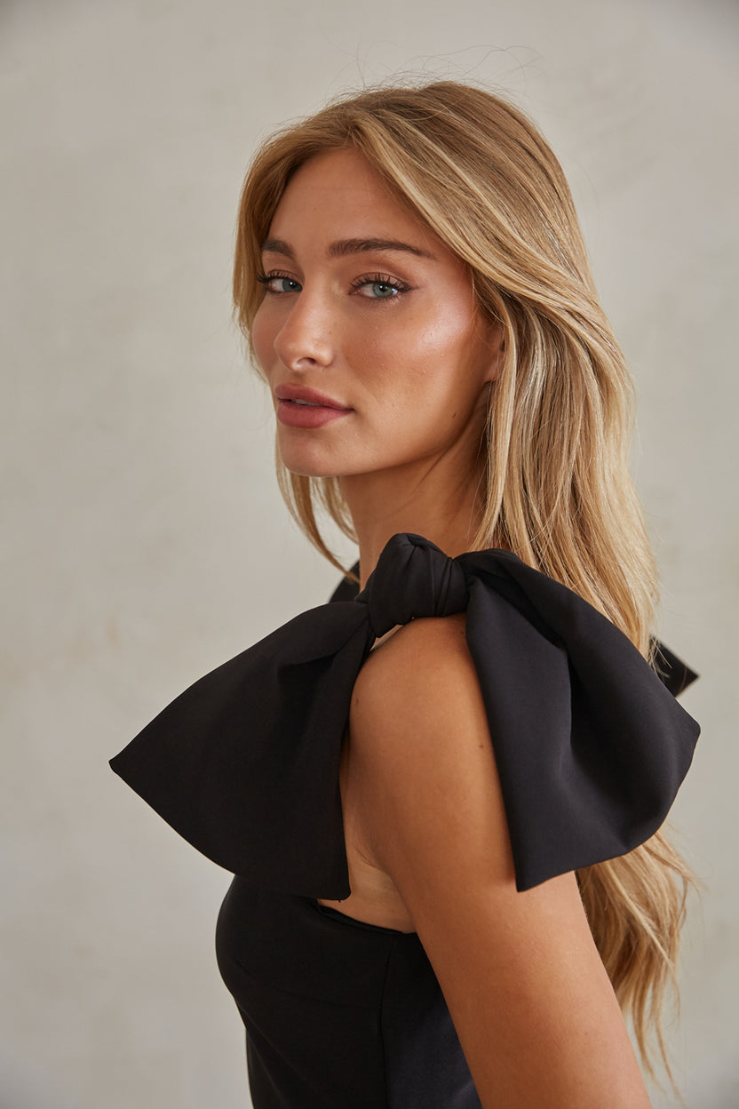 Coquette Dress - Cocktail Mini Dress - Mini Dress with Bow - American ...