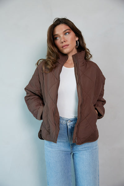 Celine Quilted Puffer Jacket • Shop American Threads Online Boutique