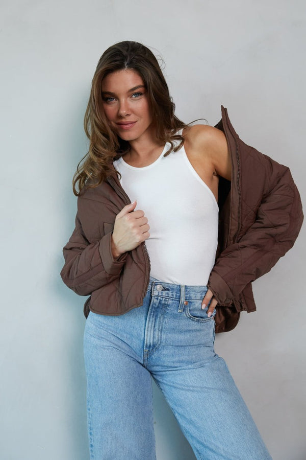 Celine Quilted Puffer Jacket • Shop American Threads Online Boutique