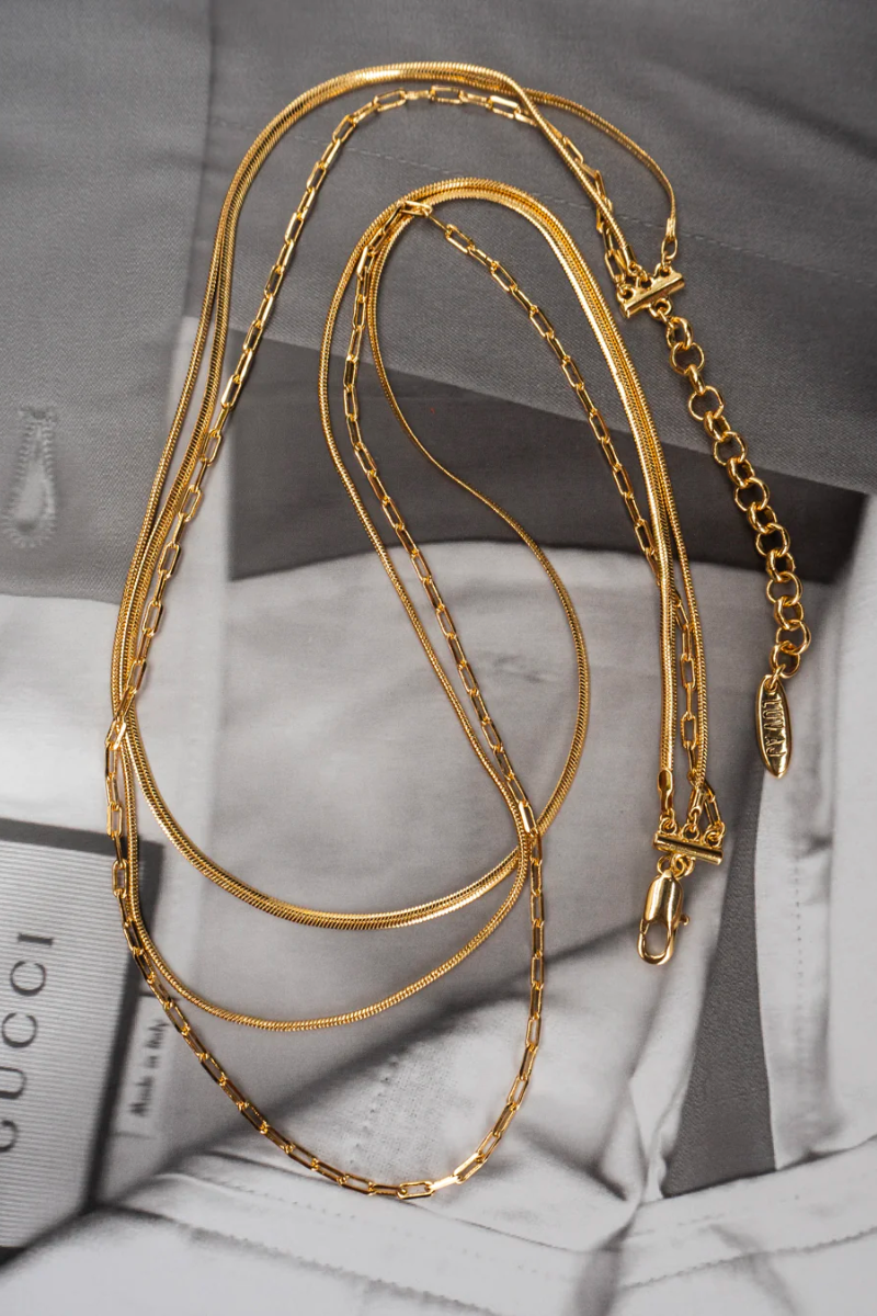 Chandon Multi Chain Charm Necklace • Shop American Threads Women's ...