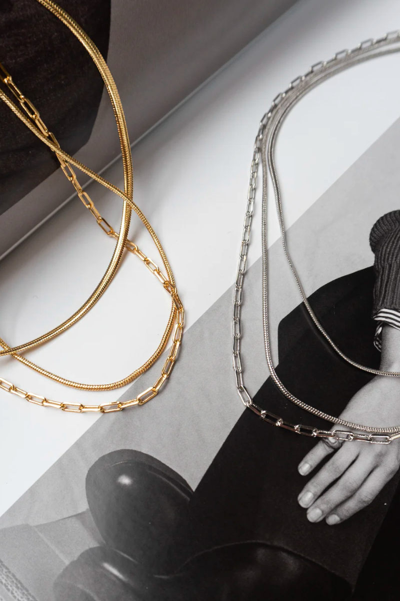 Chandon Multi Chain Charm Necklace • Shop American Threads Women's ...